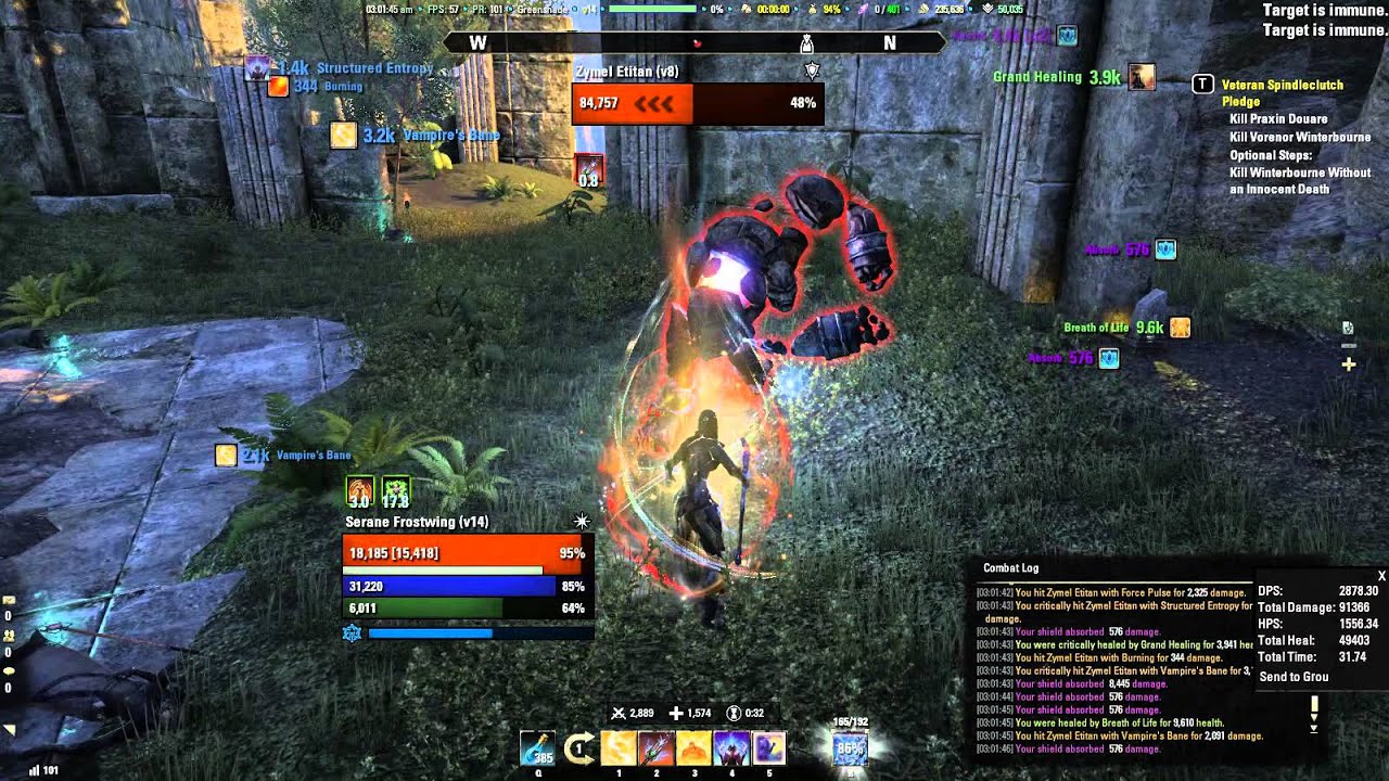 Elder Scrolls Online Storm atronach cast - YouTube