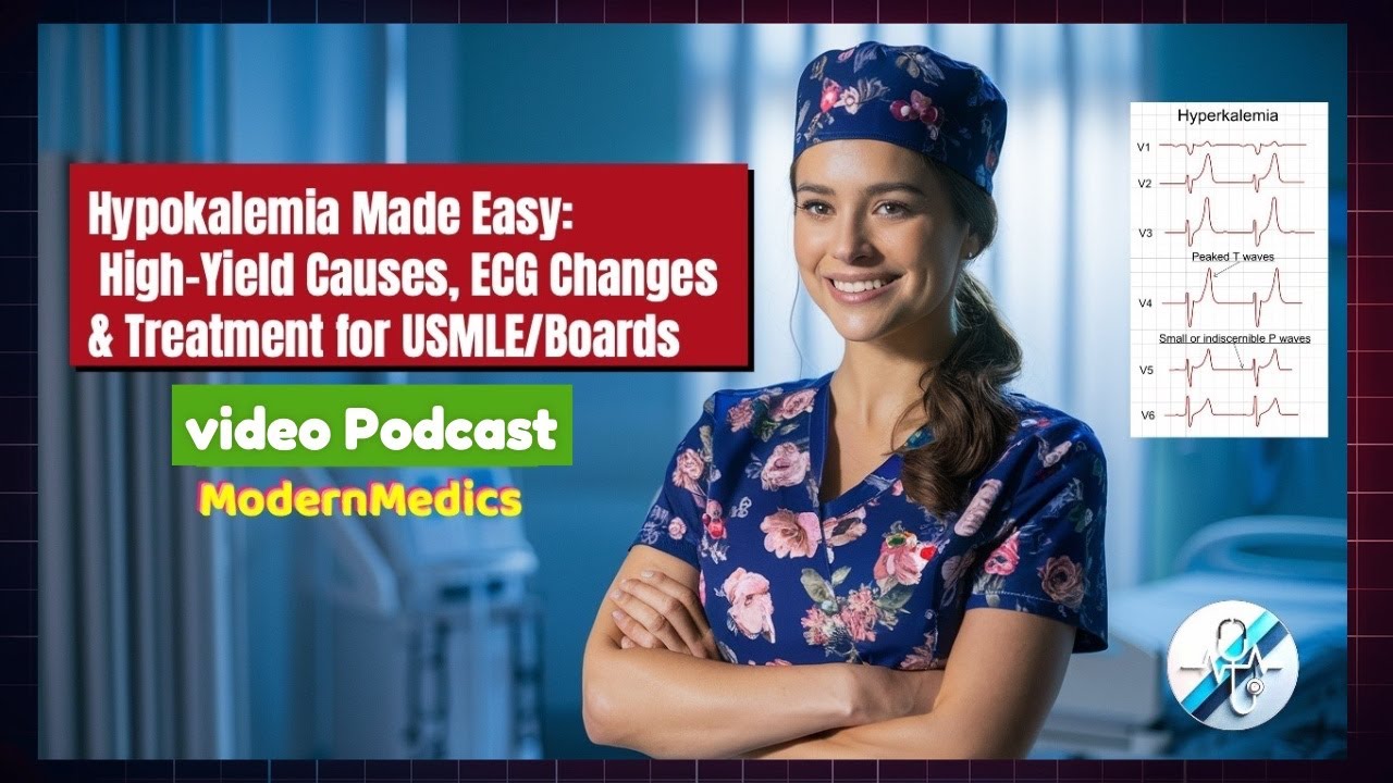 Hypokalemia Made Easy: High-Yield Causes, ECG Changes & Treatment for ...