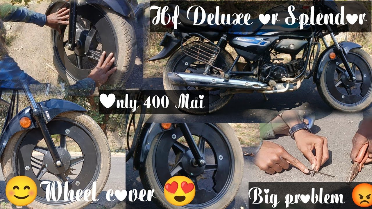 Wheel cover Hf Deluxe and splendor bicks modified installation New ...