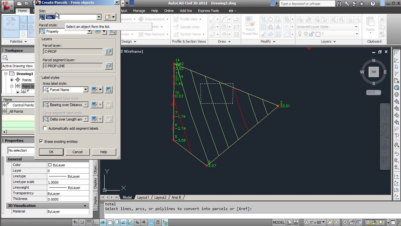 Civil 3D Create Parcel from Objects mp4 - YouTube