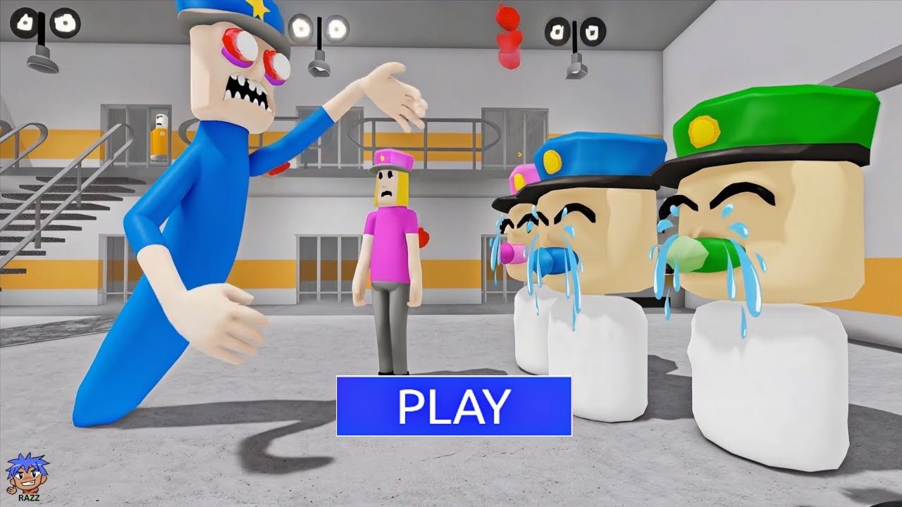Police Family Escape Unlock KID POLICE Scary OBBY Run #roblox - YouTube