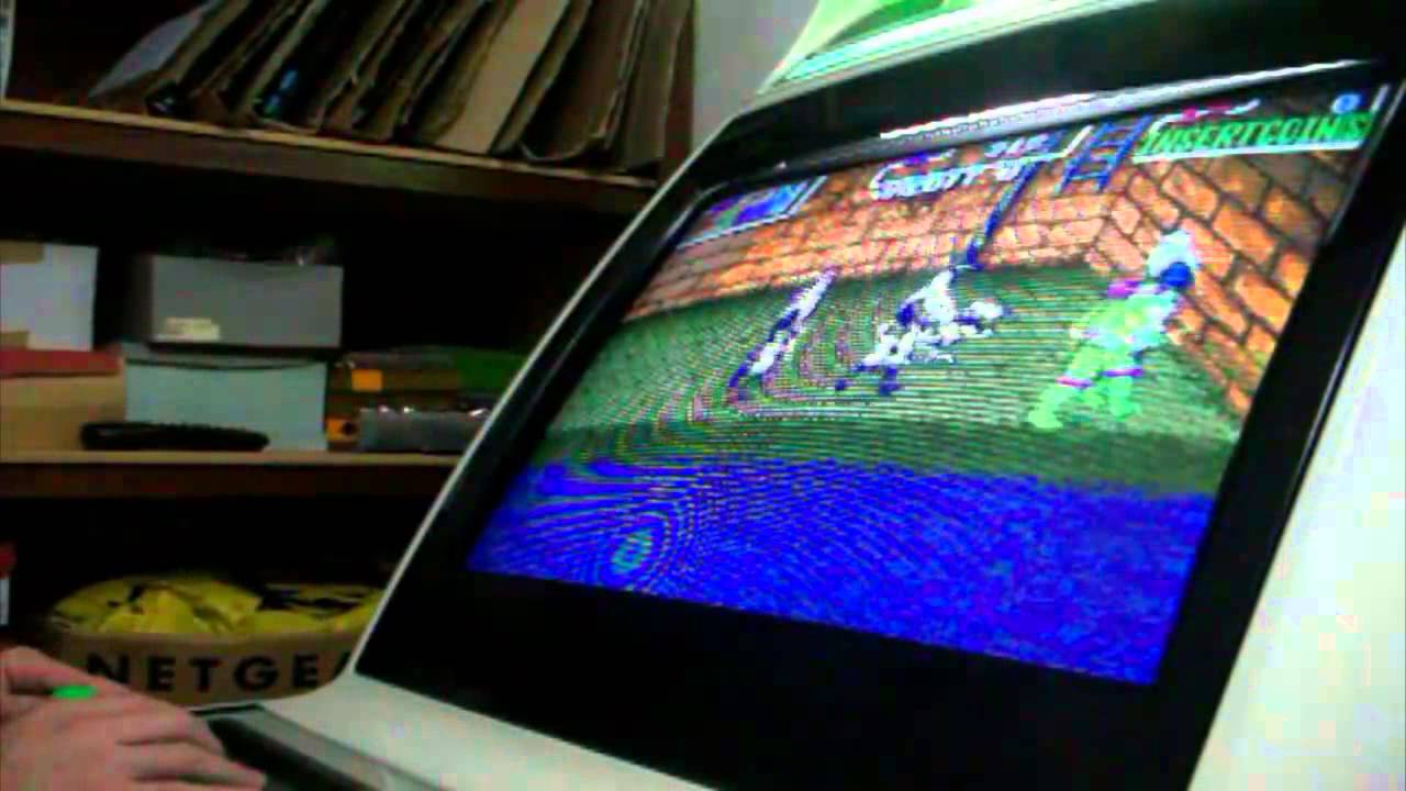 TMNT arcade PCB 2 players version - YouTube