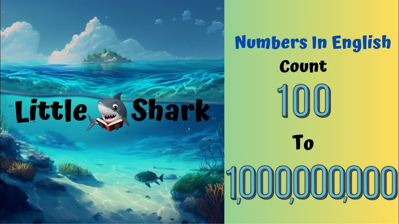 Big Numbers with Little Shark | Numbers in English | #numbersinenglish ...