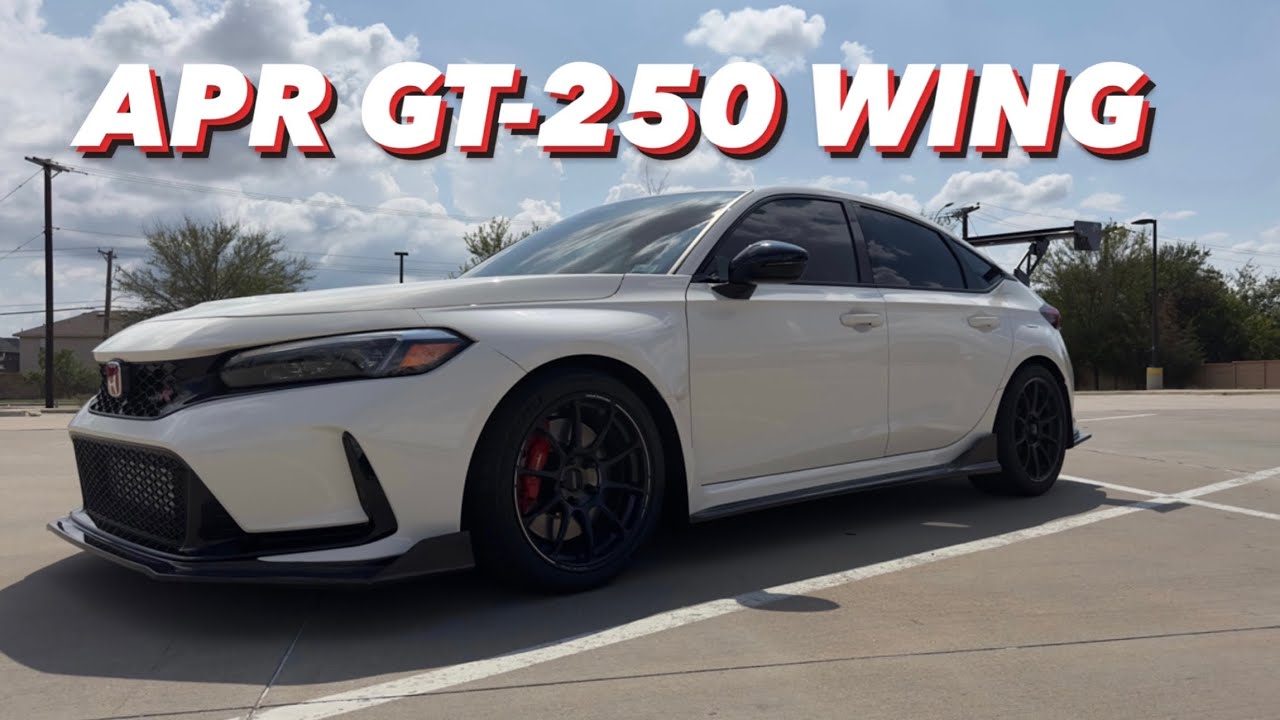 HUGE APR Carbon Fiber Wing Installed on the FL5 Type R! - YouTube