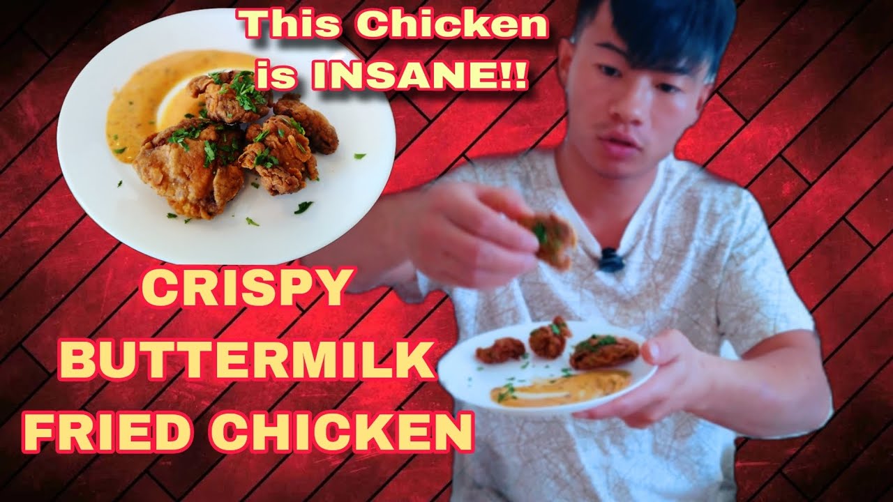 Crispy Buttermilk Fried Chicken | Juicy Inside, Crunchy Outside | Easy ...