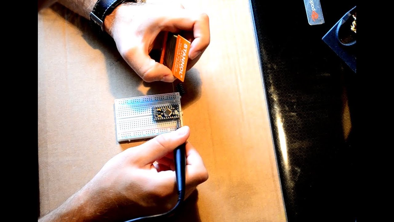Soldering the Arduino Pro Mini - YouTube