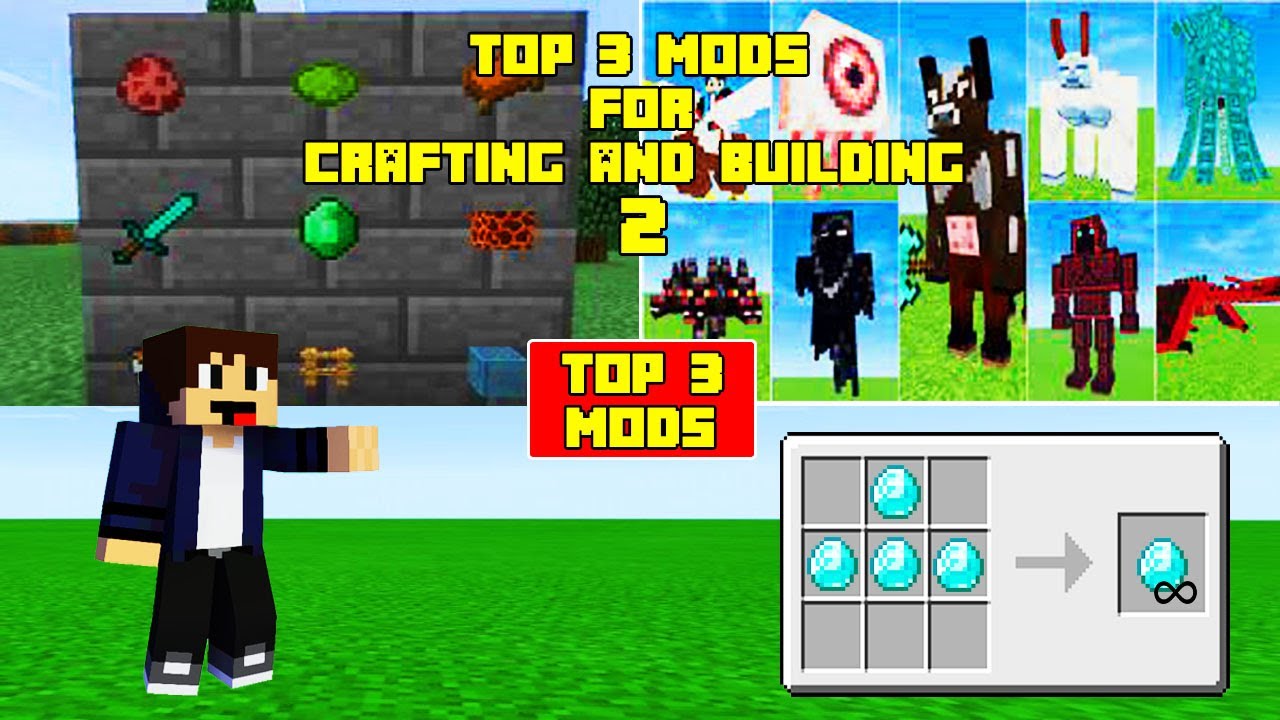 Top 3 Mods for Crafting and Building 2 | Daosao gamers - YouTube