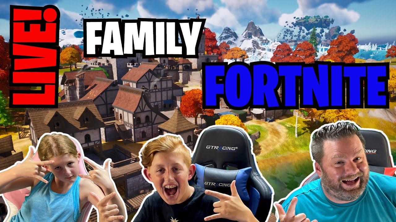 LIVE! WE'RE A FORTNITE FAMILY! #fortnitelive - YouTube
