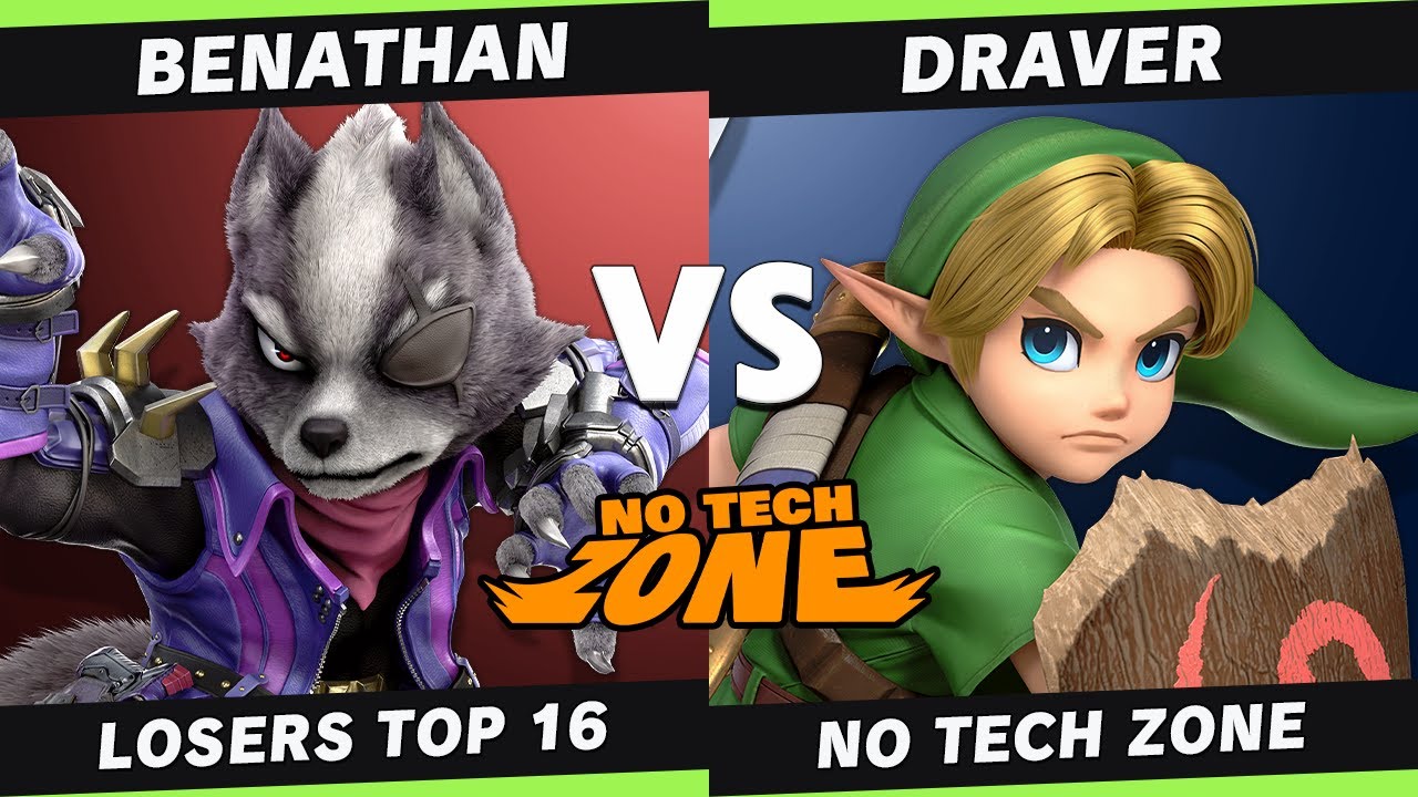 No Tech Zone - Benathan (Wolf) Vs. Draver (Young Link) - Losers Top 16 ...