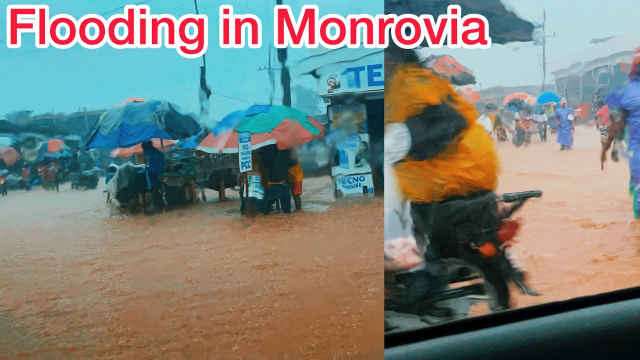 Unexpected heavy rainfall in Liberia capital Monrovia caused flooding ...