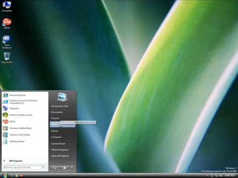 Take a look at Windows 7 Pre-Beta - YouTube