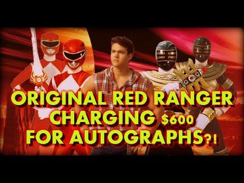 ORIGINAL RED RANGER AUSTIN ST. JOHN CHARGING $600 FOR AUTOGRAPHS ...