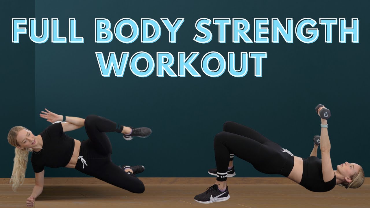 20 Minute Full Body Strength Workout No Repeats Dumbbell Workout