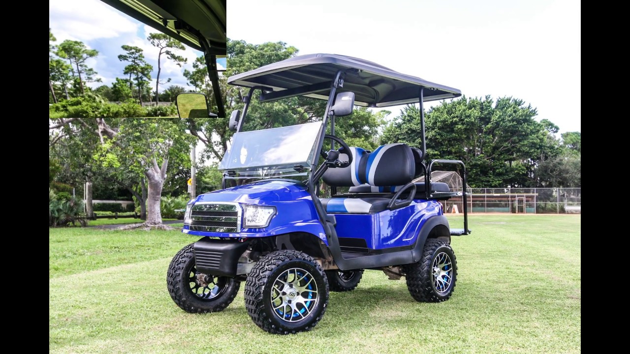 Custom Golf Carts | Alpha Body | Madjax Blue | Lifted | All Terrain ...