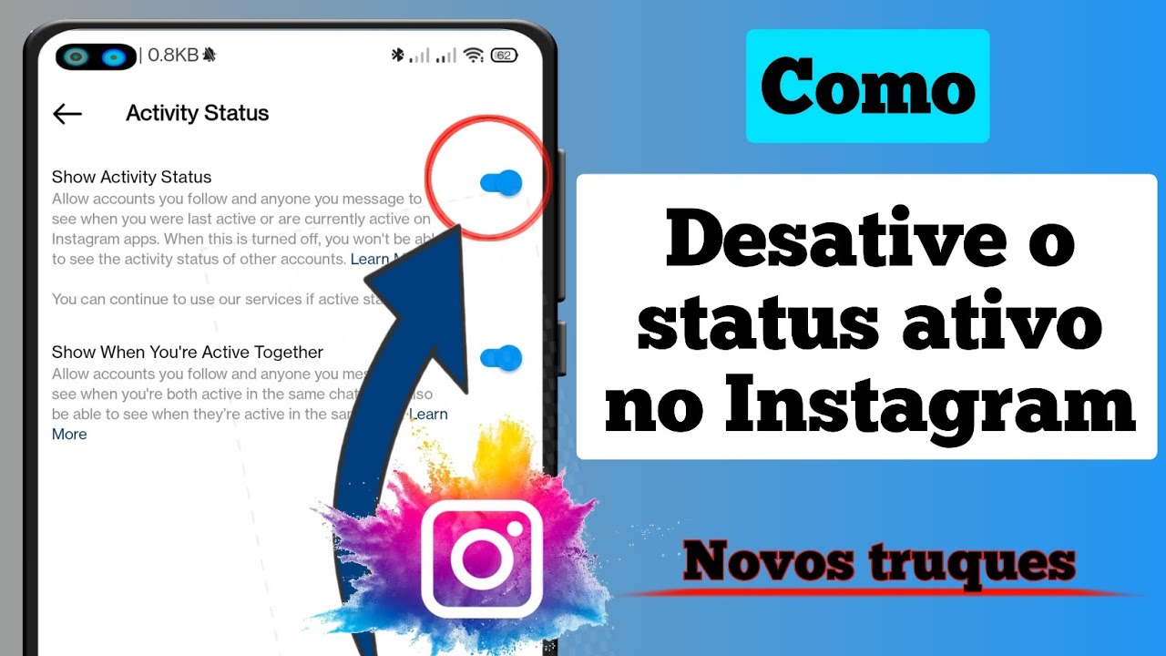 Como desativar o status ativo no Instagram | A opção de status de ...