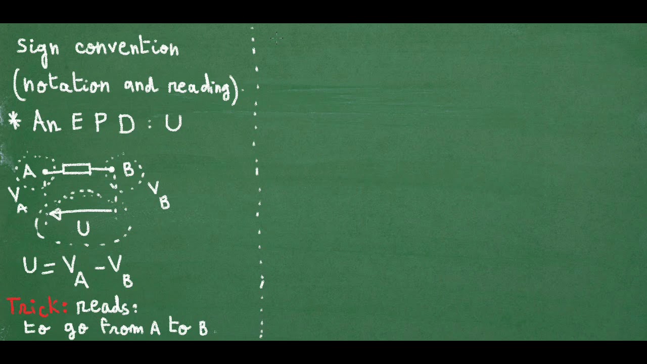DC circuits, Sign convention, EPD - YouTube