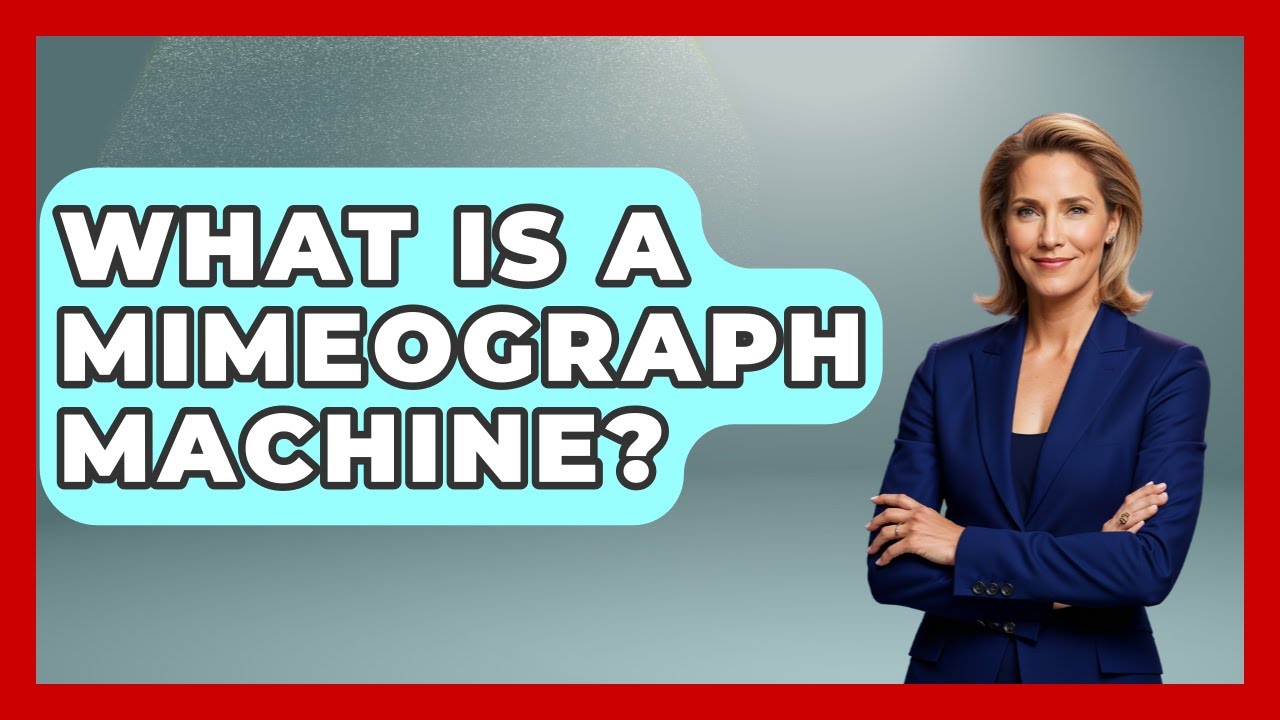 What Is A Mimeograph Machine? - Im a 50s Baby - YouTube