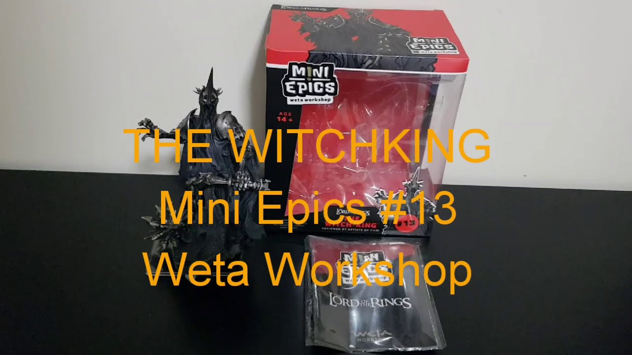 WITCHKING Mini Epics #13 Lord of the Rings Vinyl Figure Weta Workshop ...