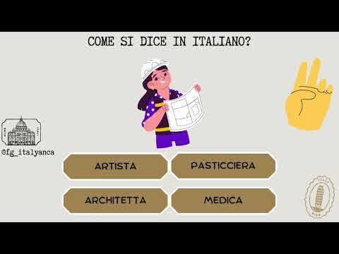 ITALIAN QUIZ! (Professions) - YouTube