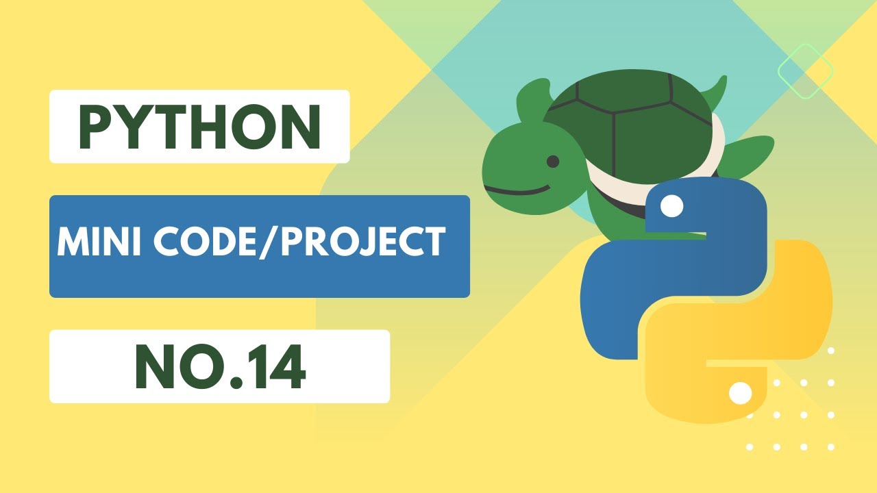 Python Mini Code/Project No. 14 Turtle Module : Drawing a Square - YouTube