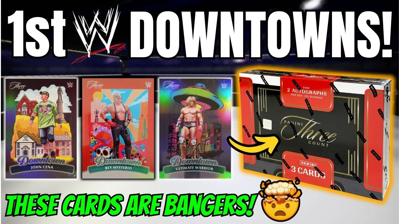 WWE DOWNTOWN CARDS!!!🤯🤼‍♂️ 2024 Panini Three Count WWE Wrestling Hobby ...