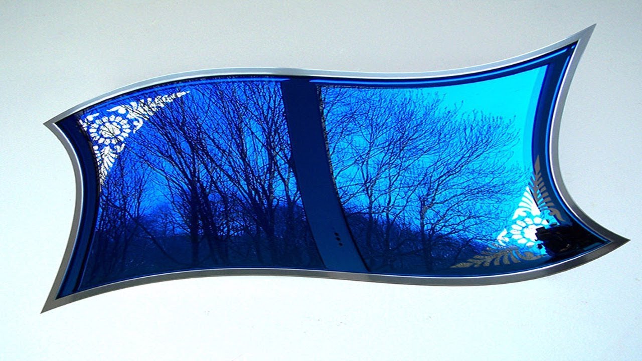 blue mirror glass special spectrum high tech transmitting - YouTube
