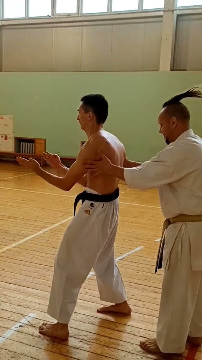 Sanchin kitae hardening / 2 dan Ilnar / Uechi ryu karate Gilmanshin dojo Neftekamsk / 上地流唐手道 ...