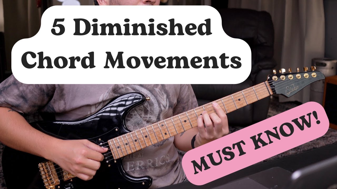 5 Diminished Chord Movements for RnB Guitar - YouTube