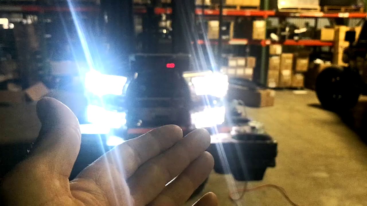 Comparison Test Halogen vs LED Headlight Kit on Ford F150 2015-2017 ...