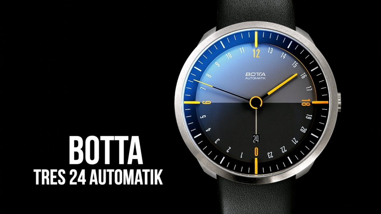 24-Stunden-Uhr Botta Tres 24 Automatik - YouTube