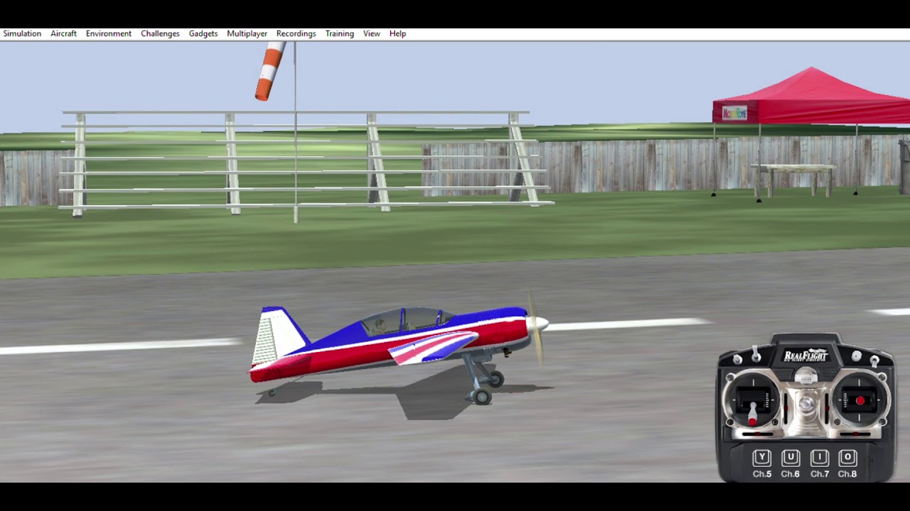 Realflight 8 First look with wireless reciever (WS1000) - YouTube