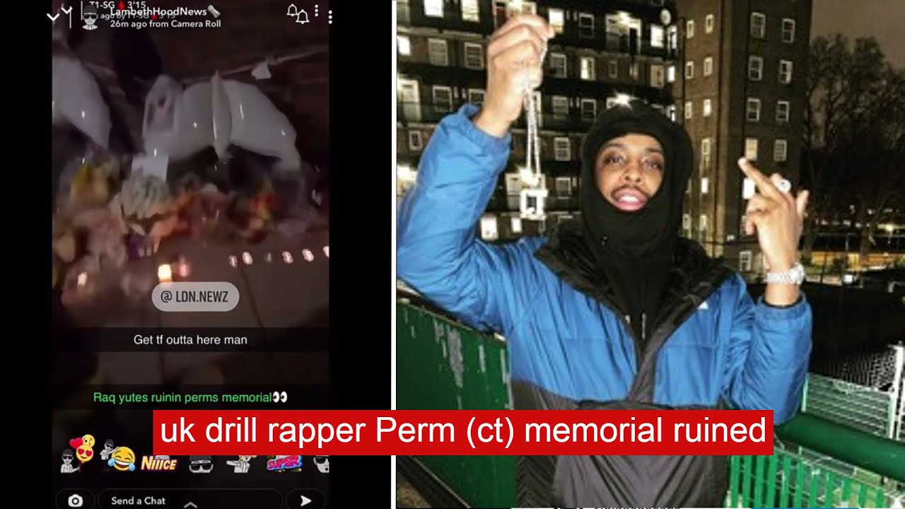 uk drill rapper perm ct memorial ruined - YouTube