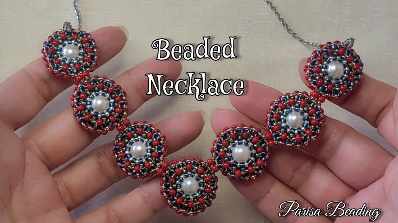 DIY Beaded Necklace Tutorial 💓 - YouTube