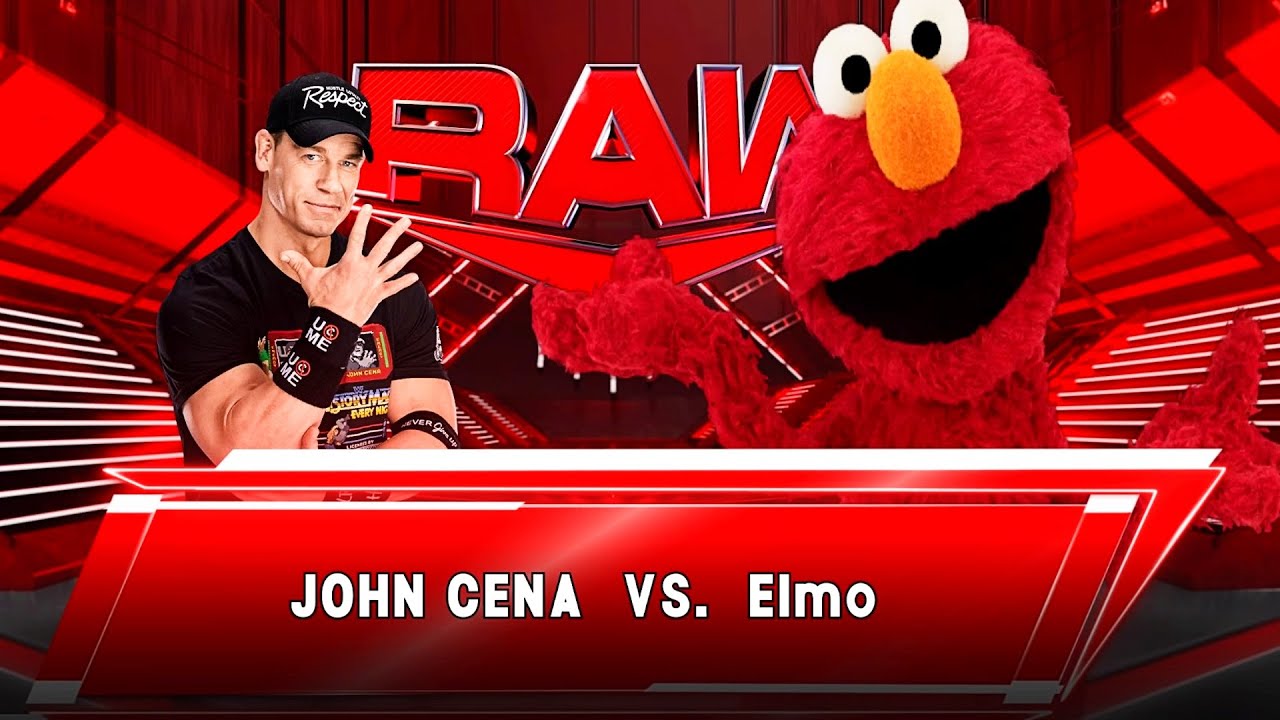WWE 2k23 - JOHN CENA VS ELMO - YouTube