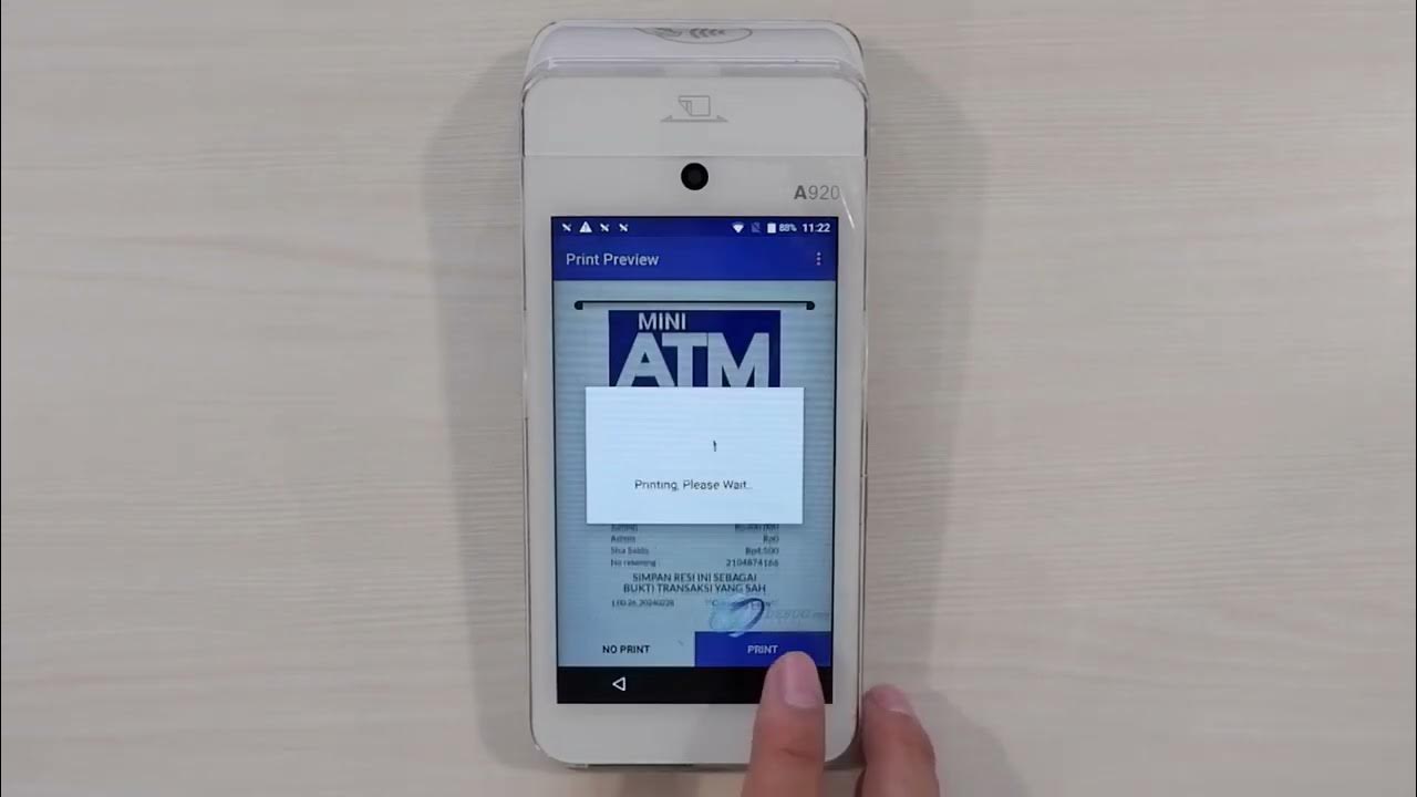 3. Cara Tarik Tunai Mini ATM EDC Android - YouTube