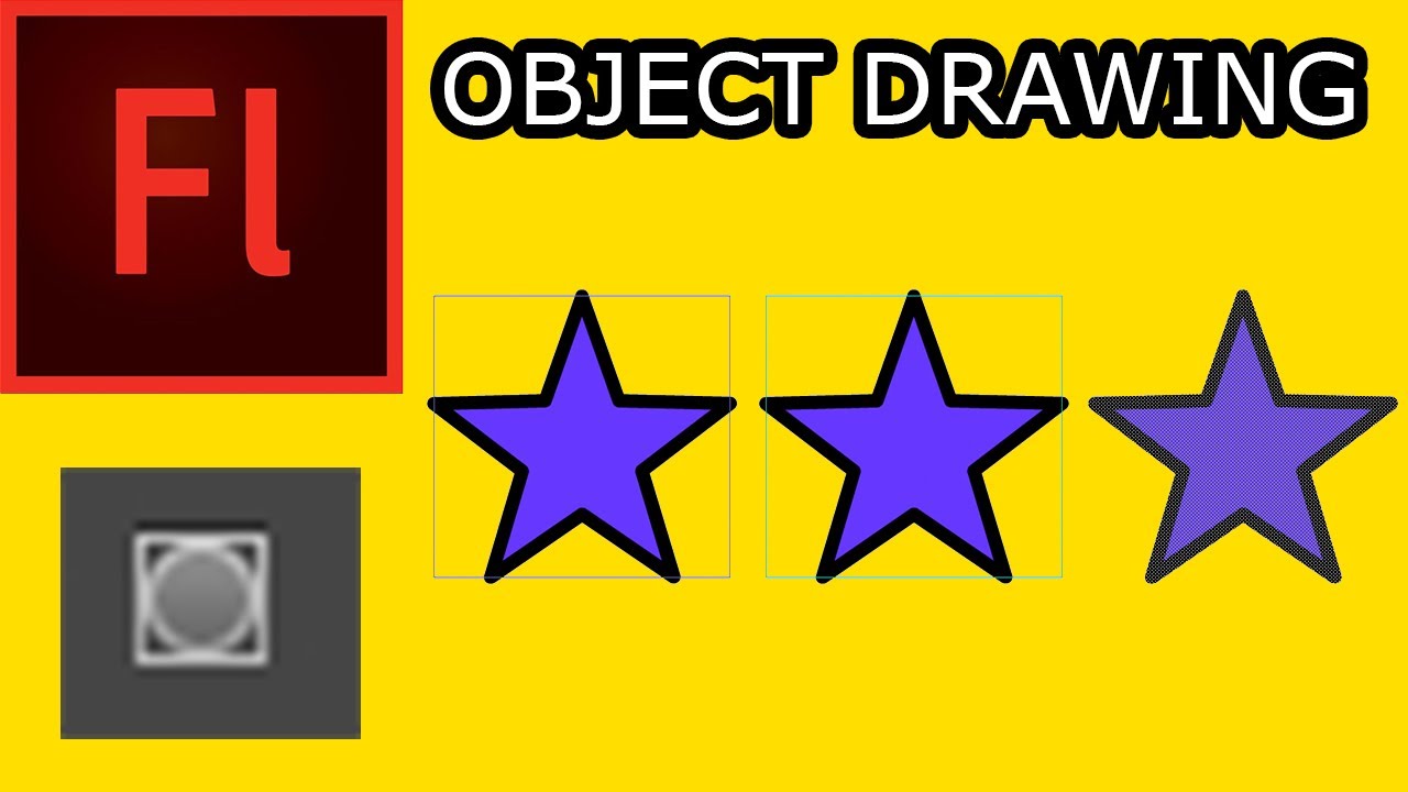 How To Draw in Flash CS5: 007 Object Drawing and Groups - YouTube