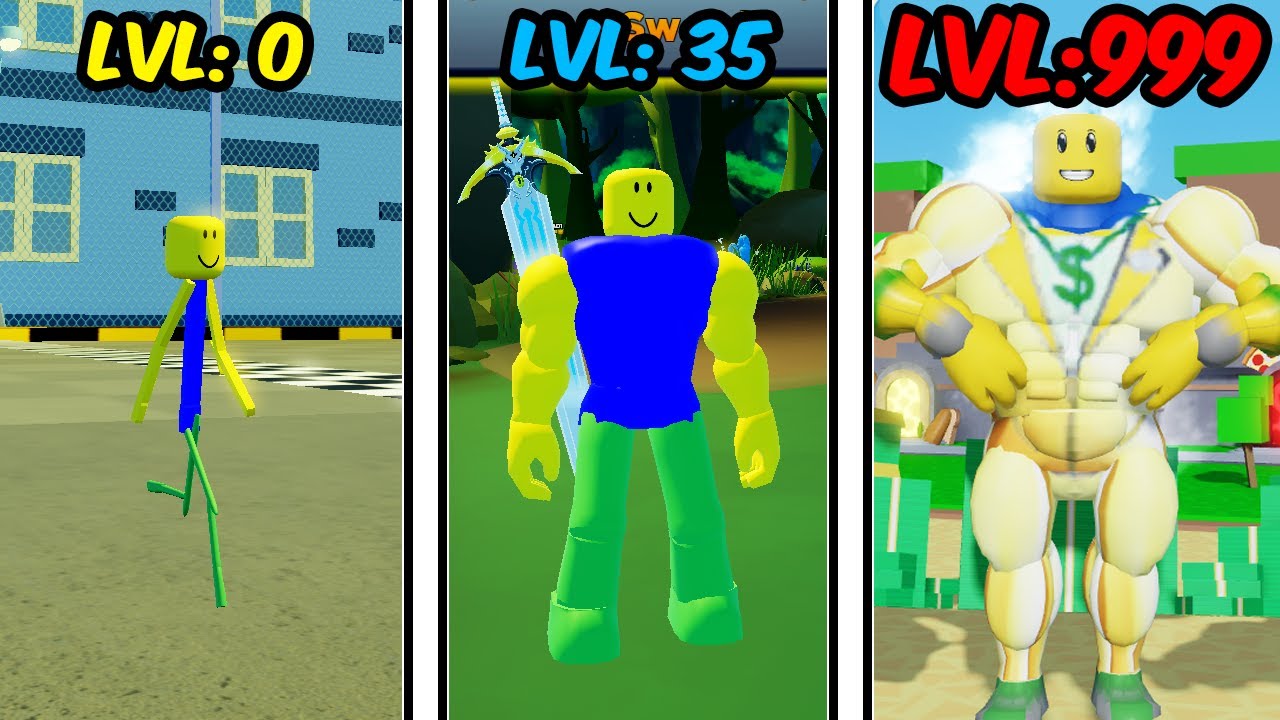 Rich Noob Becomes the STRONGEST in Roblox Strongman Simulator - YouTube