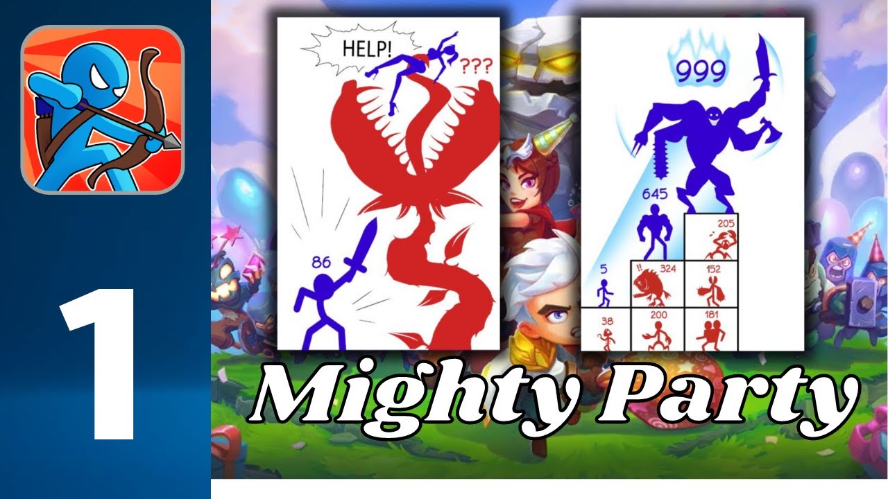Mighty Party - Turn-based strategy Gameplay - YouTube