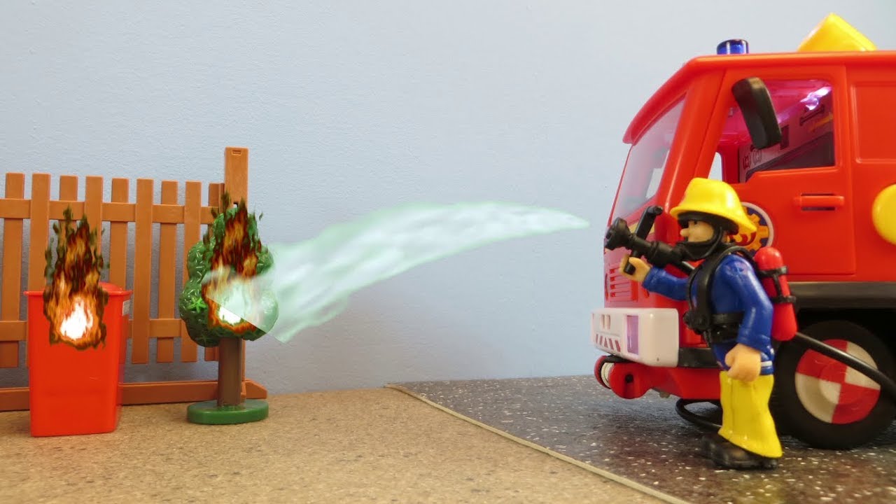 Fireman Sam Toys Episode 17 Sarah Norman Fire Trash Can Jupiter Venus ...