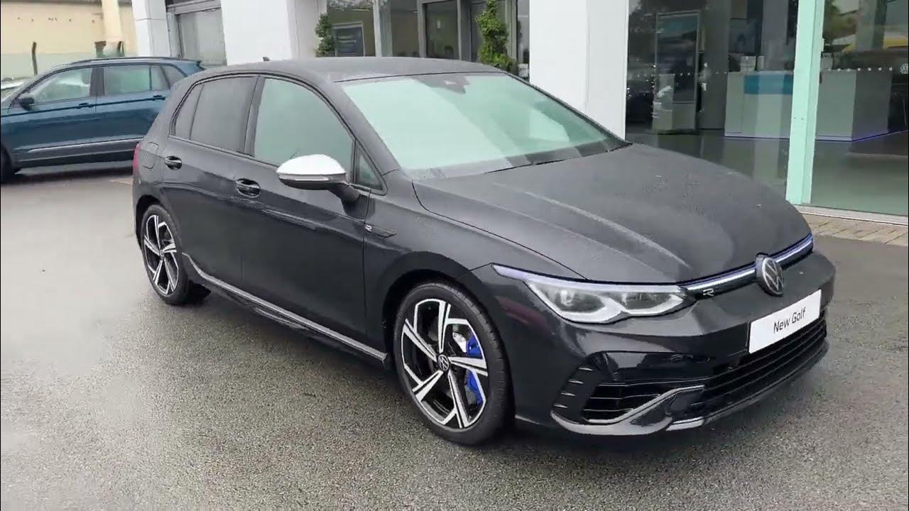 Brand New Volkswagen Golf 8 R 2.0TSI 320PS 4MOTION DSG in Deep Black Pearlescent - YouTube