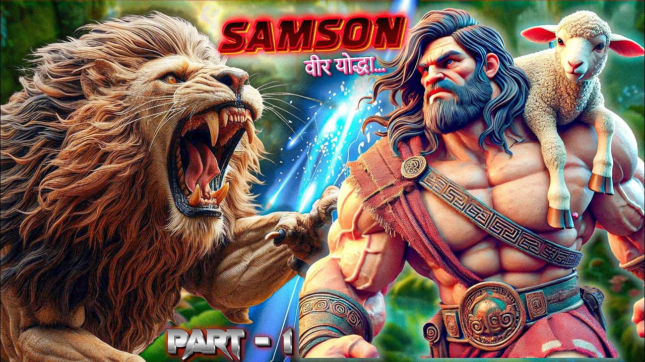 सैमसन एक वीर योद्धा ai story | story of samson | samson story #samson # ...