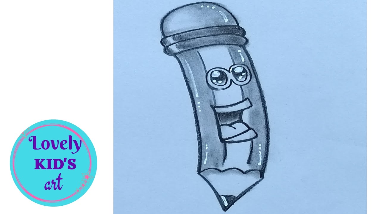 How to draw cute pencil sketch drawing for beginners and toodlers step ...