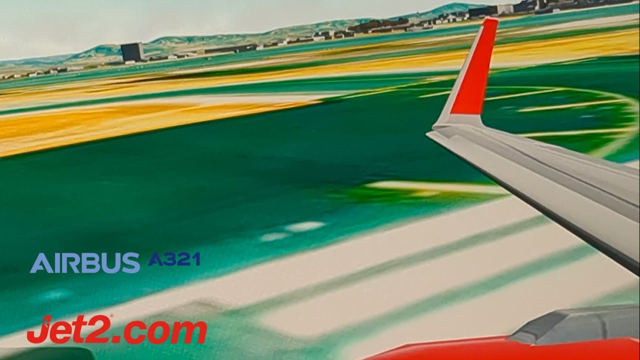 Jet2 Airbus A321neo Jet2. com unfinished livery landing at Faro in ...