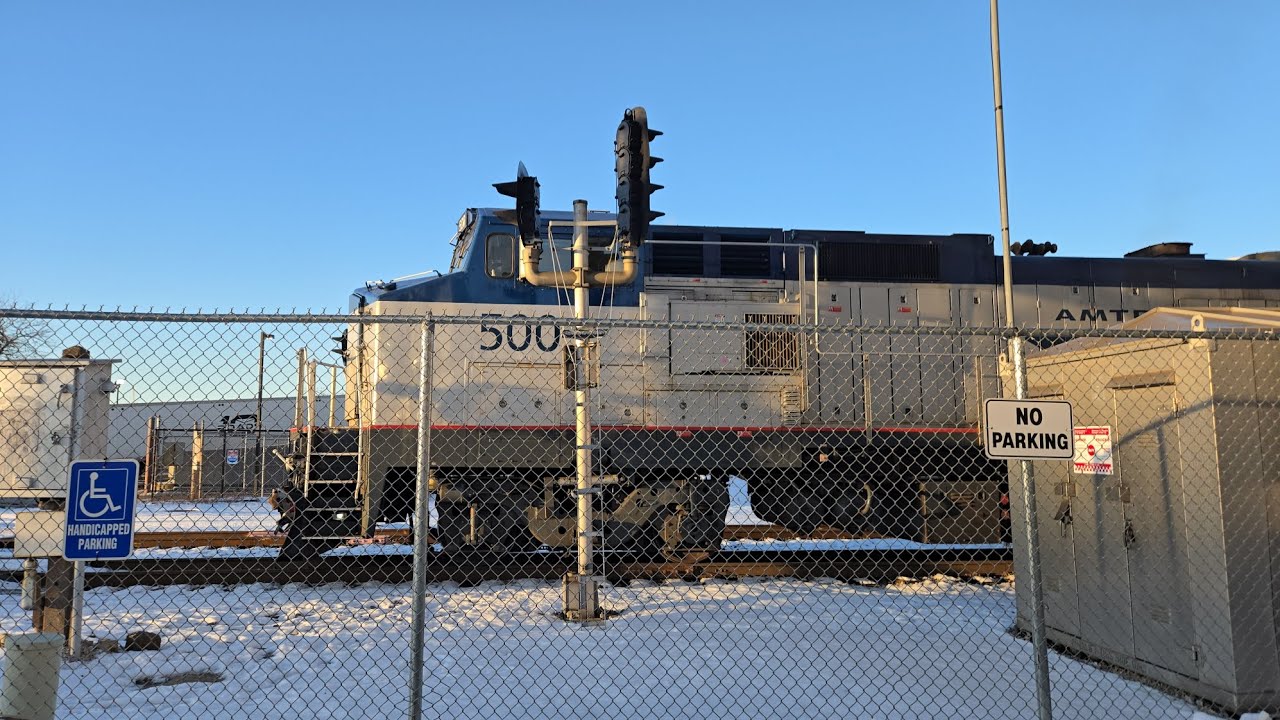 AMTK 500 leads 332 out of Milwaukee, WI on the Canadian Pacific C&M ...