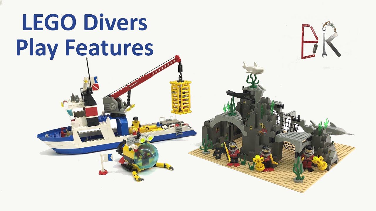LEGO Divers - Diving expedition explorer/6560 - play features - YouTube