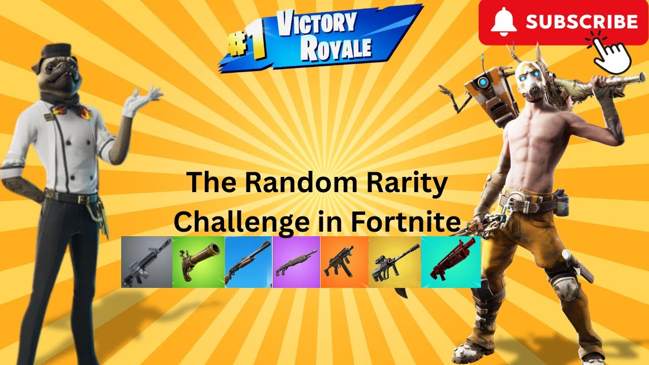 The Random Rarity Challenge in Fortnite - YouTube