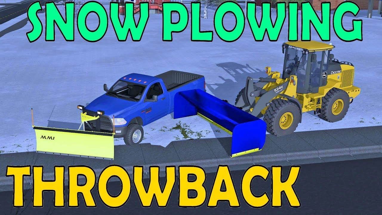 Farming Simulator 17 | Snow Plowing | Throwback | Ram 2500 Plow Truck ...