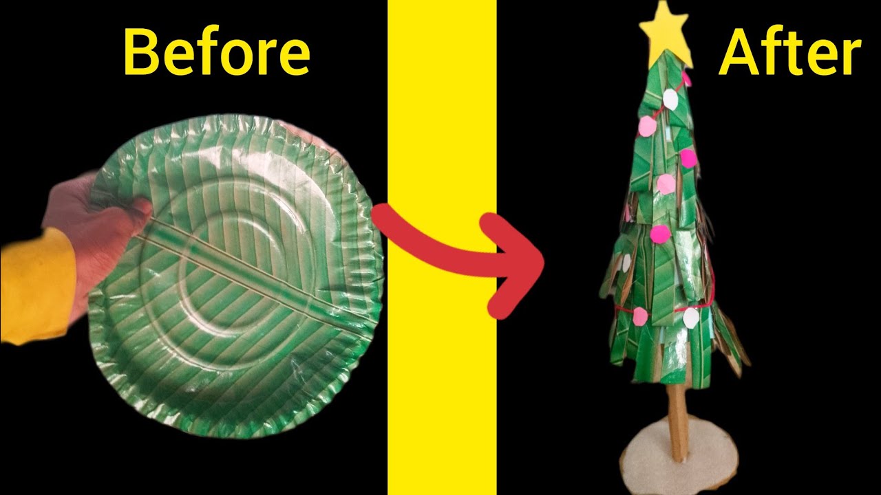 Christmas Tree Craft Using Cardboard And Paper Plates Best Out Of christmas-tree-craft-using-cardboard-and-paper-plates-best-out-of