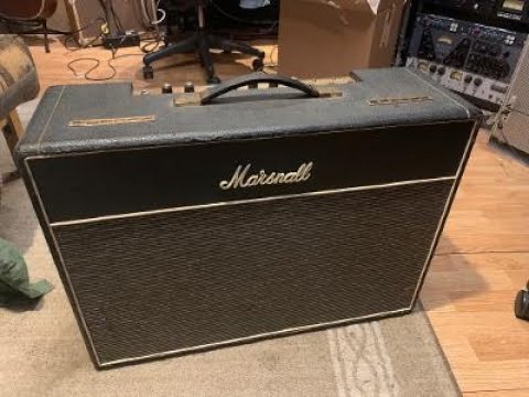 Vintage 1966 Marshall 18 watt 2x12 combo - YouTube