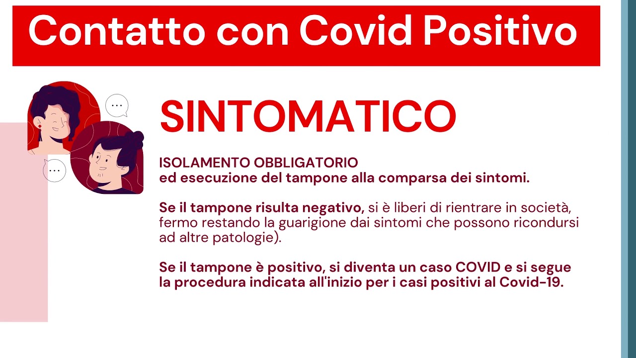 COVID 19: sei positivo o sei venuto a contatto con un positivo? Ecco ...